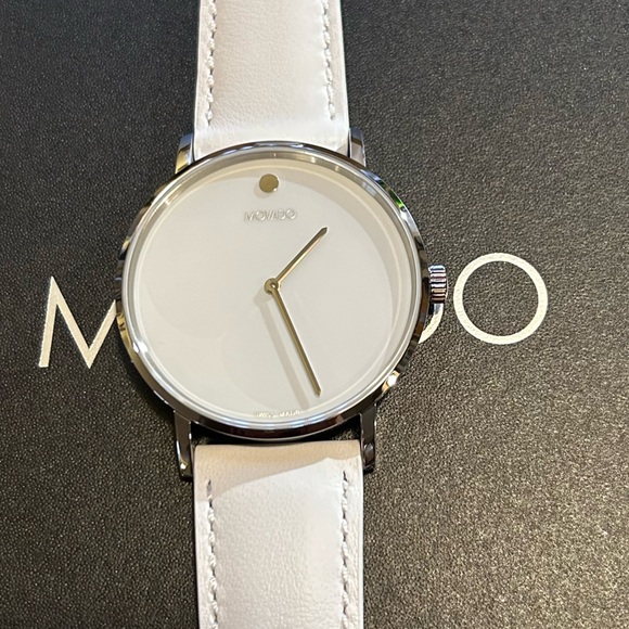 Movado | Accessories | Movado Museum Signature Watch With 4mm Whiteface ...